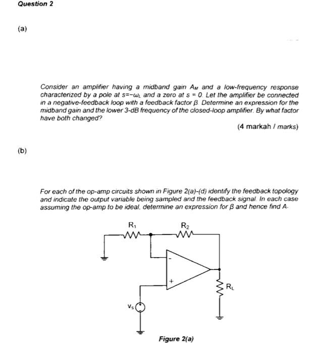 Solved Subject : Electronic CircuitsAnswer both questions | Chegg.com