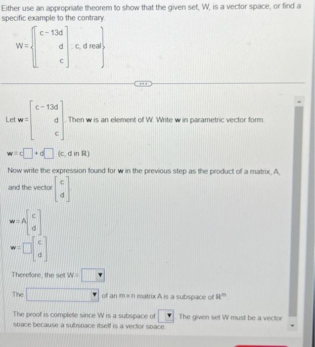 Solved Either use an appropriate theorem to show that the | Chegg.com