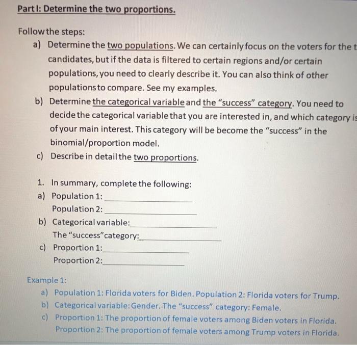 Solved table (vote for president mainly) is attached. using | Chegg.com