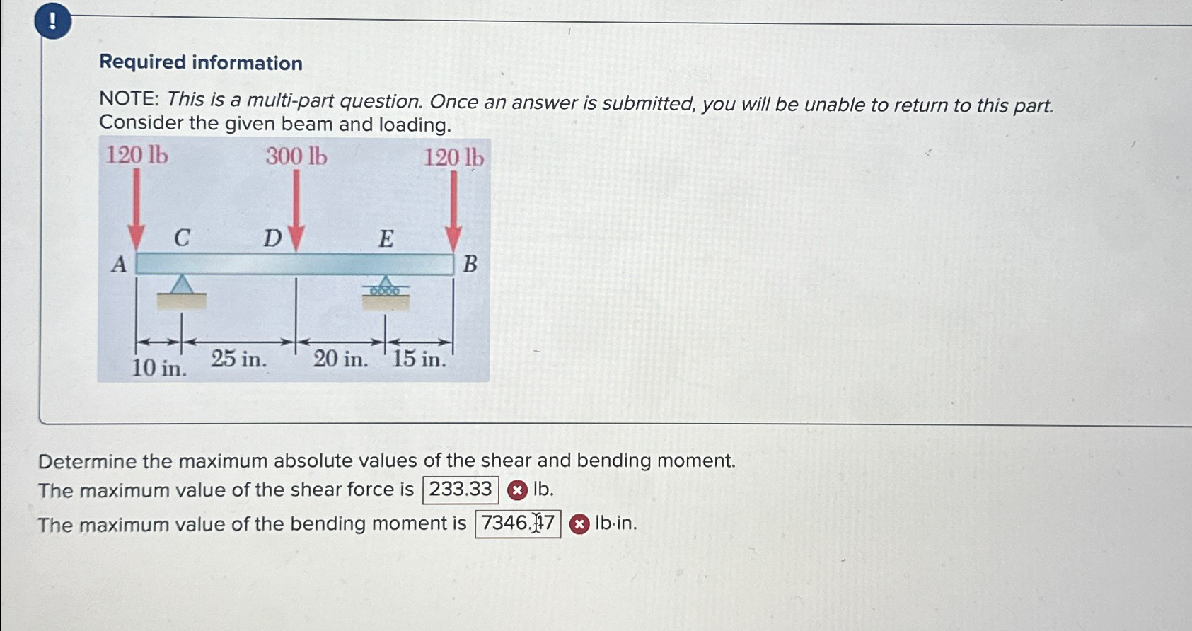 Solved !Required informationNOTE: This is a multi-part | Chegg.com