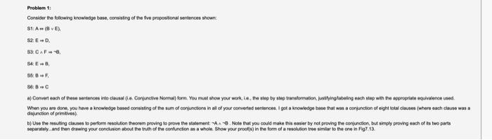 Consider the following knowledge base, consisting of | Chegg.com