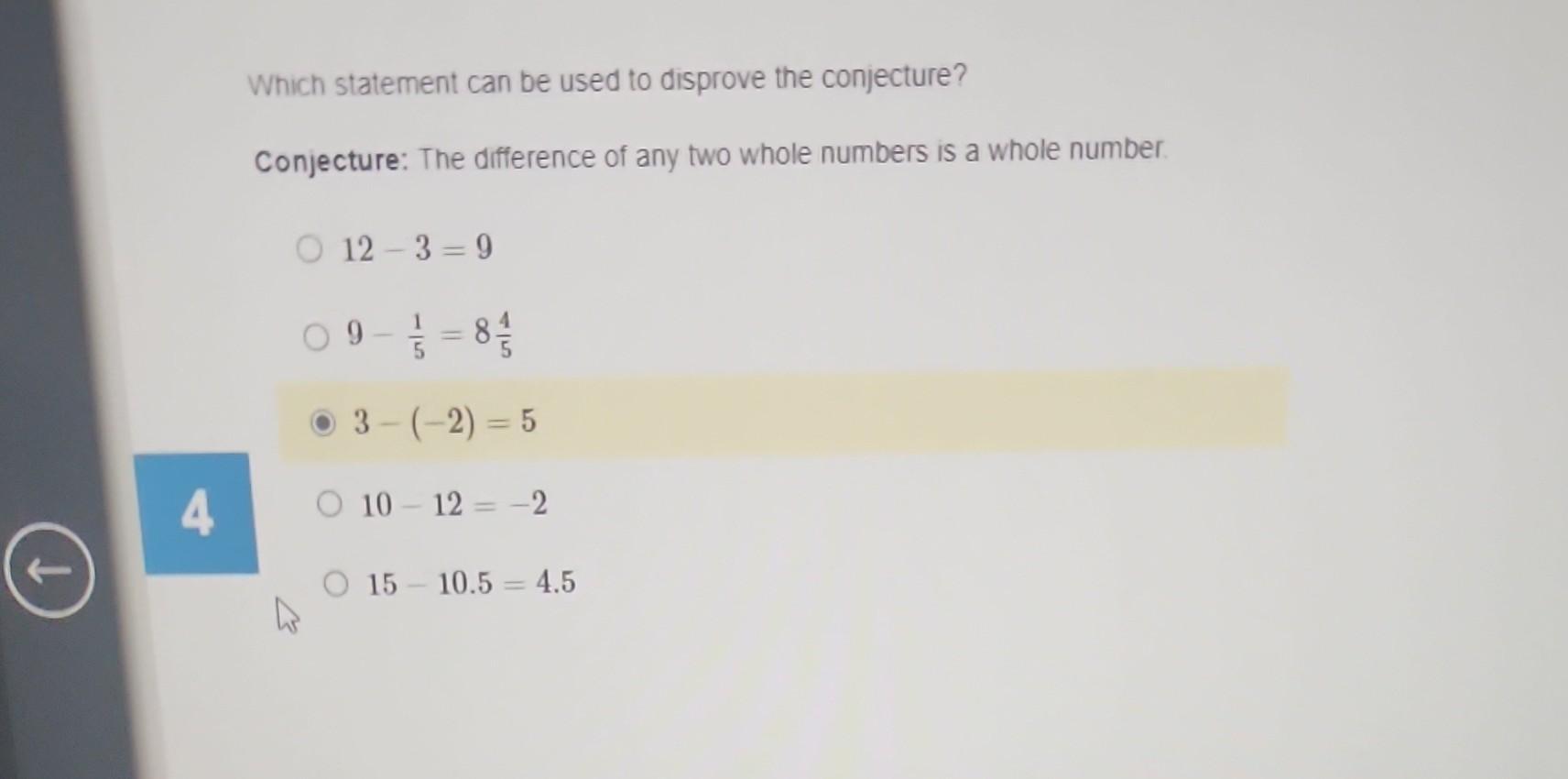 Solved Which statement can be used to disprove the | Chegg.com