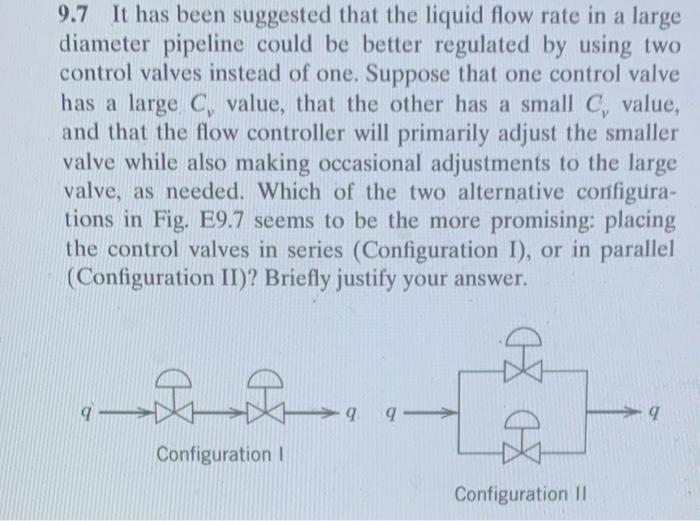 Solved 9.7 It has been suggested that the liquid flow rate | Chegg.com