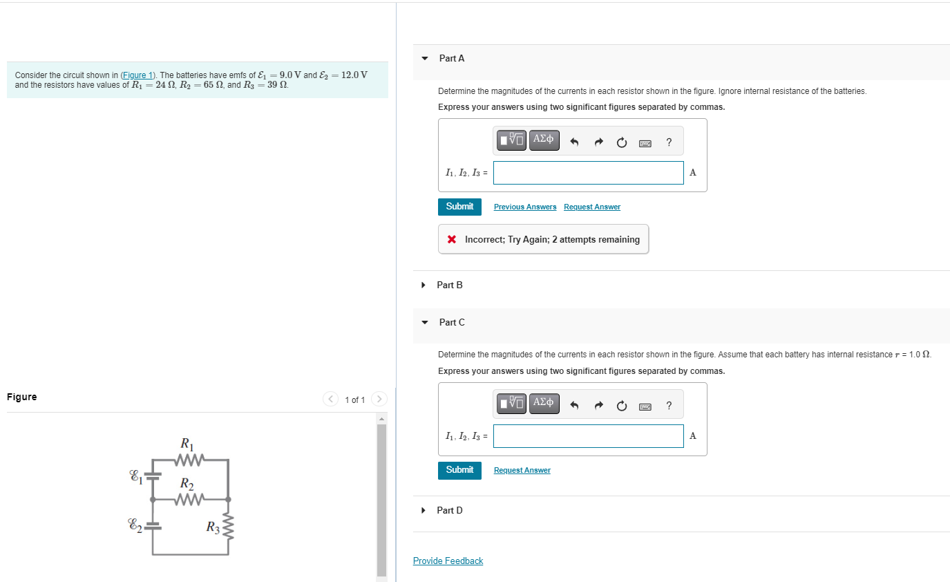 Solved Consider the circuit shown in (Figure 1). ﻿The | Chegg.com