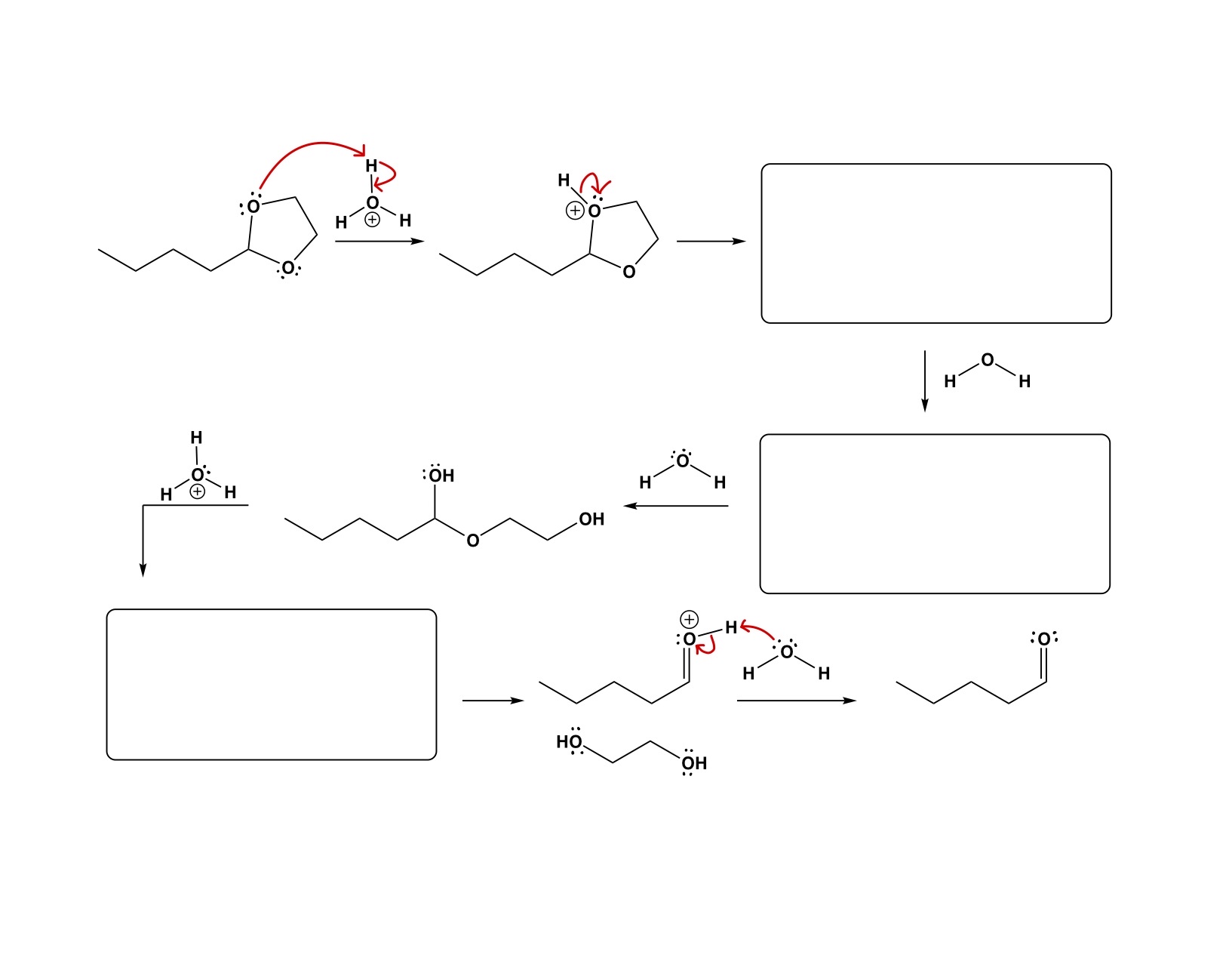 Solved by an EXPERT Fill in all of the missing structures and complete ...