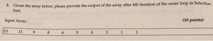 Solved The Output From The 4th Iteration Of Outer Loop In 1308