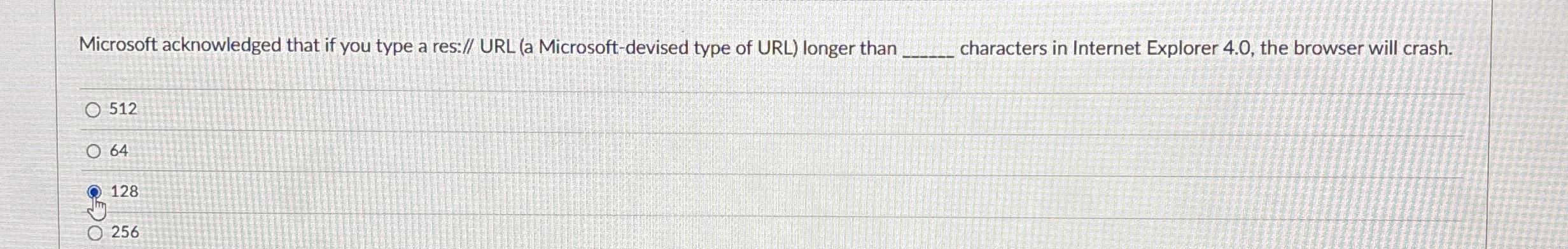 Solved Microsoft acknowledged that if you type a res:// ﻿URL | Chegg.com