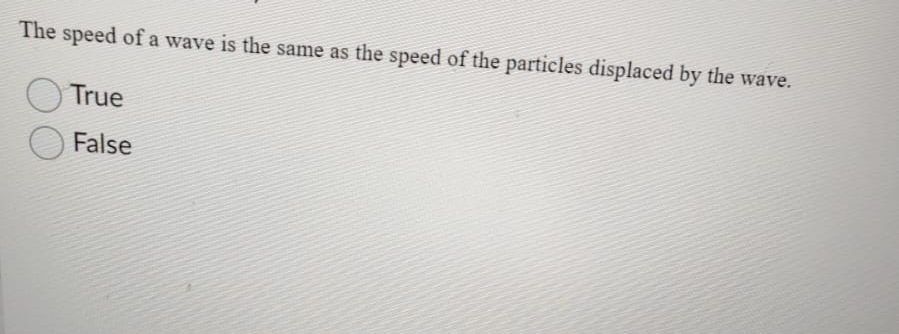 Solved The speed of a wave is the same as the speed of the | Chegg.com