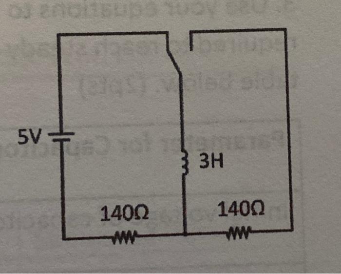 Solved a) Determine v(t) and i(t) for the inductor in the | Chegg.com