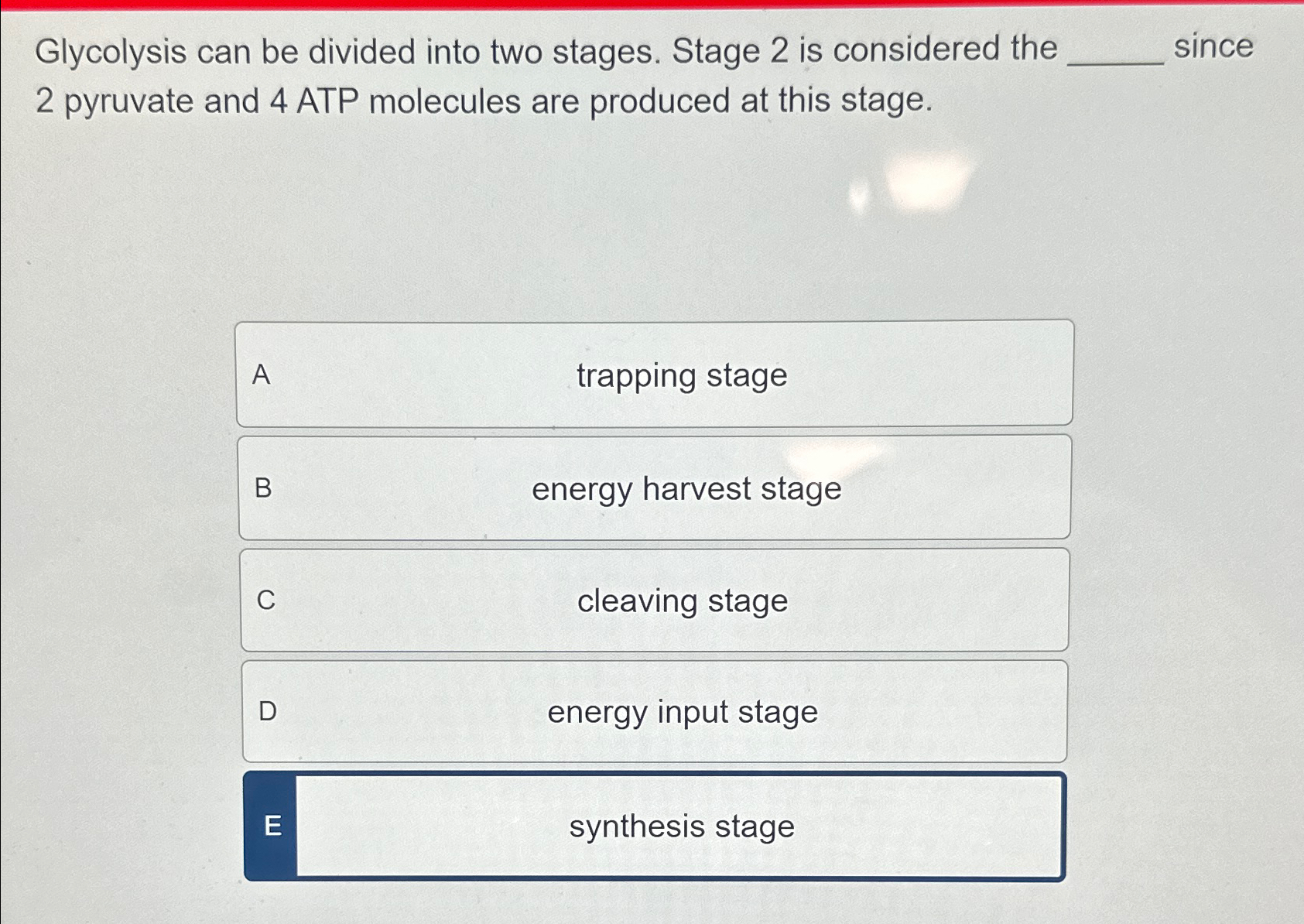Solved Glycolysis can be divided into two stages. Stage 2 | Chegg.com