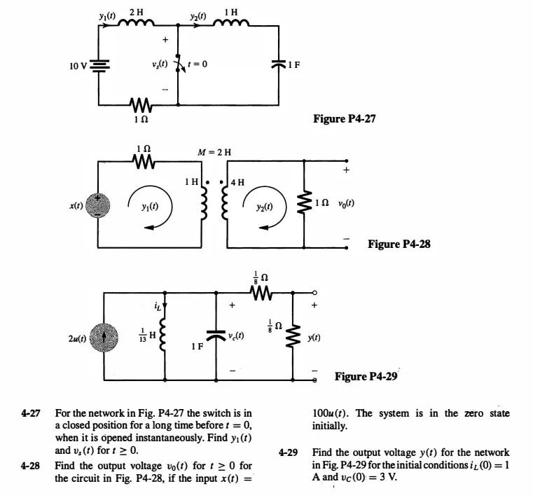 Solved Figure P4-27 gure P4-28 Figure P4-29 4-27 For the | Chegg.com