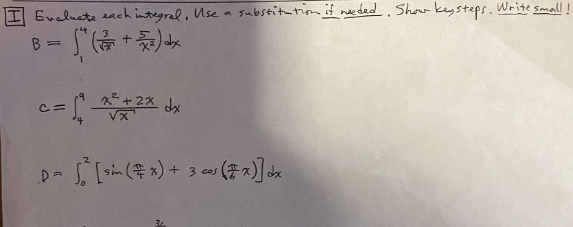 Solved Evaluate each integral. Use a substitution if needed. | Chegg.com