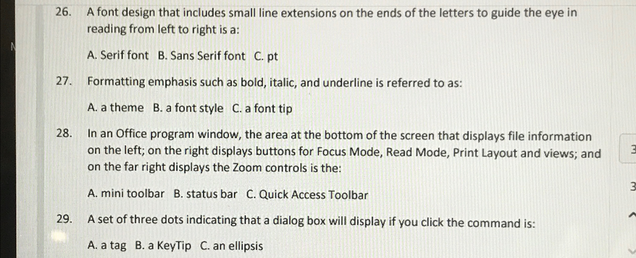 Solved A font design that includes small line extensions on | Chegg.com