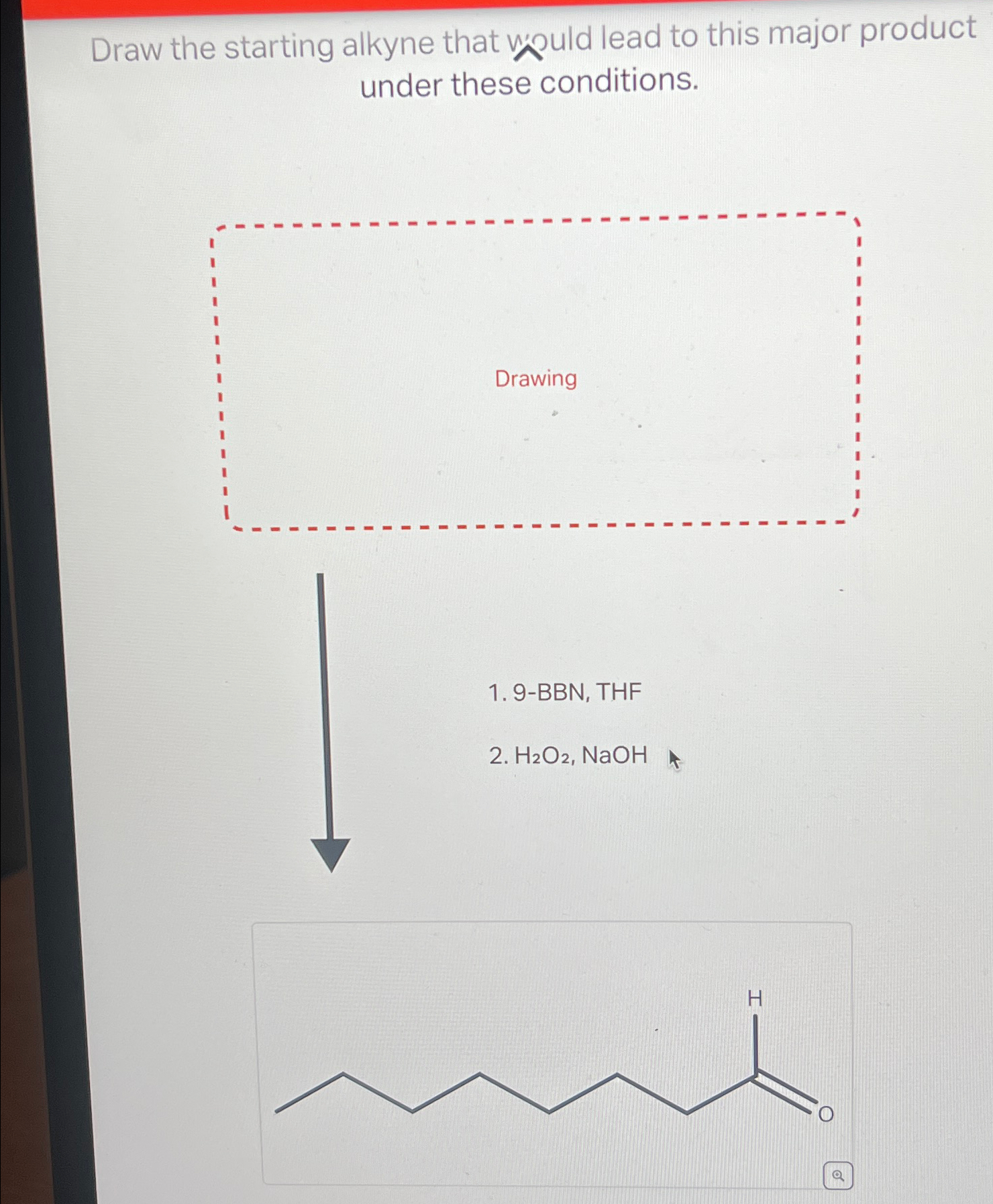 Solved Draw the starting alkyne that would lead to this | Chegg.com