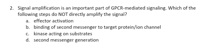 Solved Signal amplification is an important part of | Chegg.com
