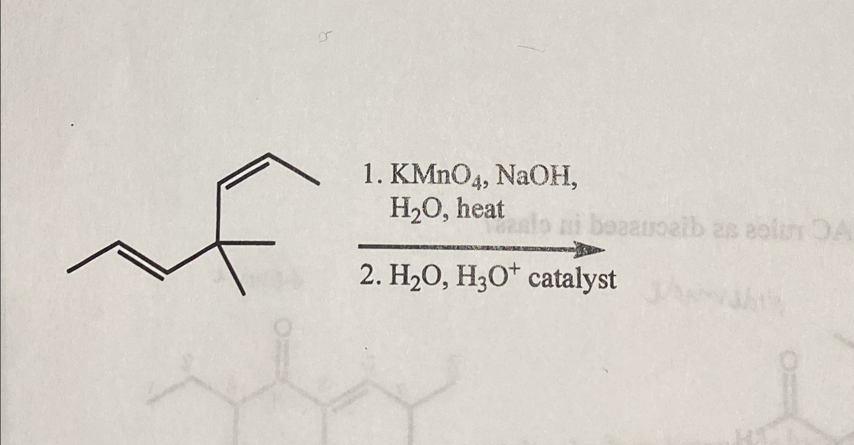 Solved This reaction makes a carboxylic acid, draw the | Chegg.com