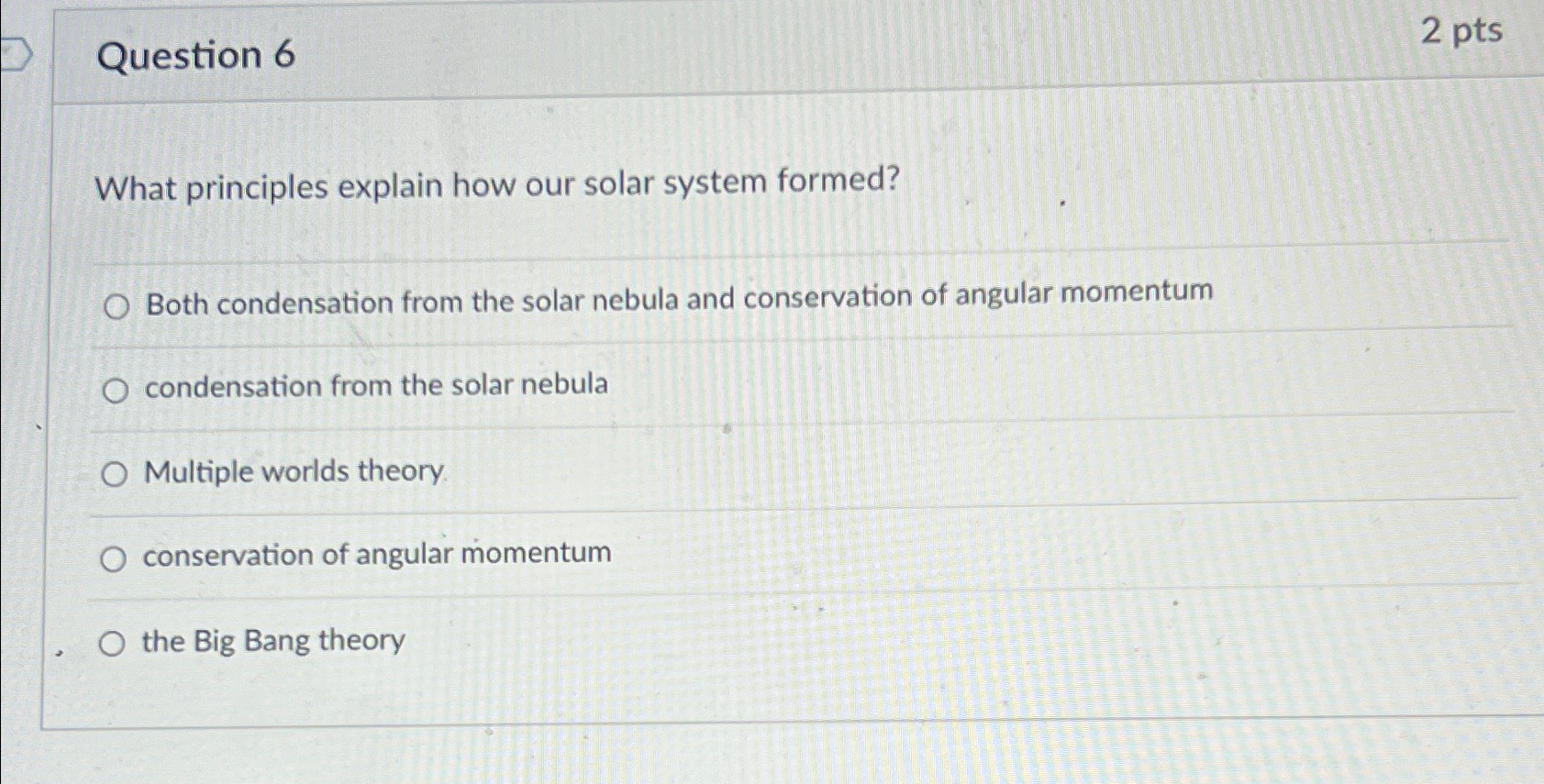 Solved Question 62ptsWhat principles explain how our solar | Chegg.com