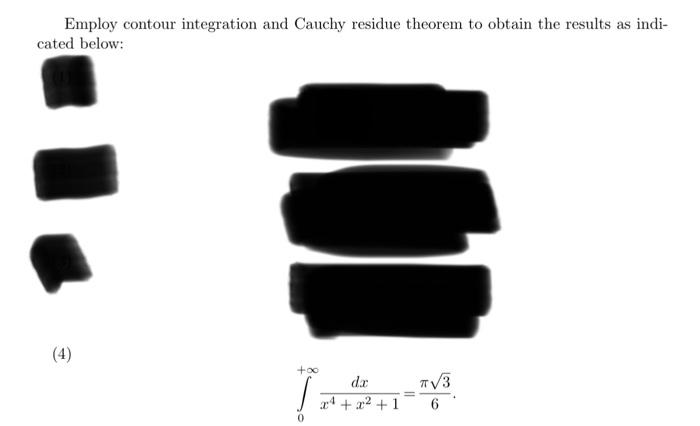 Solved Employ contour integration and Cauchy residue theorem | Chegg.com