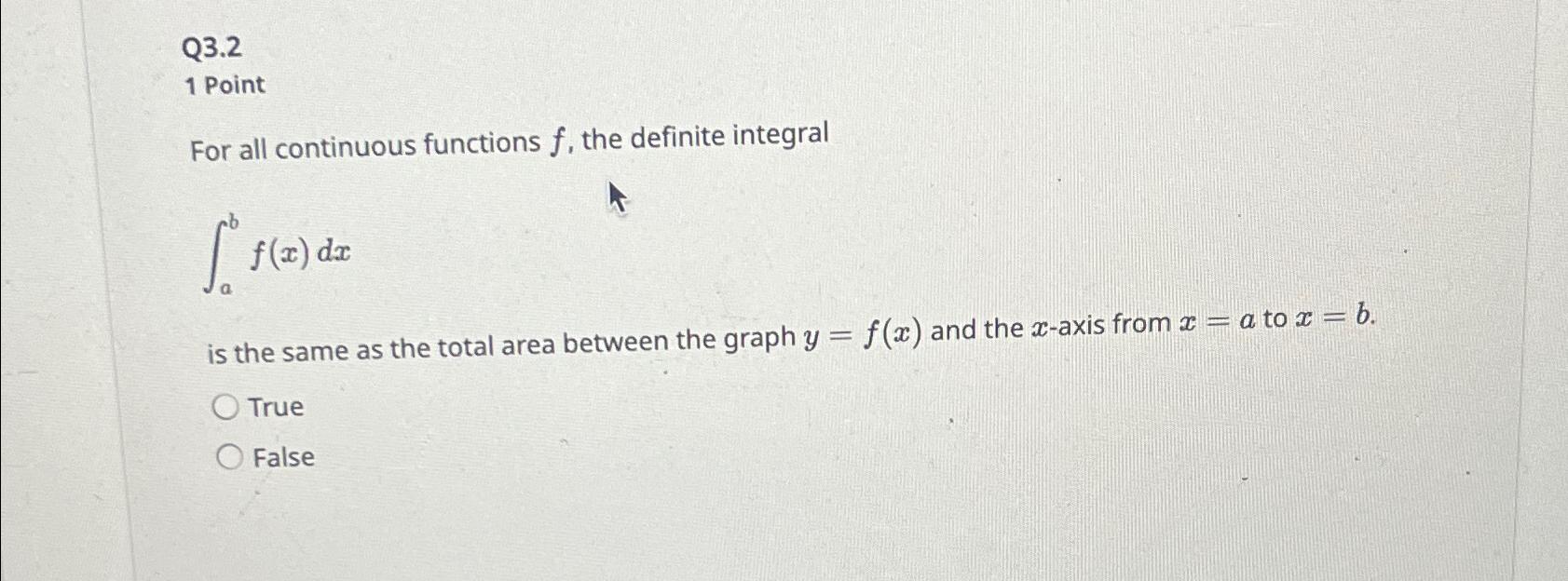Solved Q3.21 ﻿PointFor all continuous functions f, ﻿the | Chegg.com
