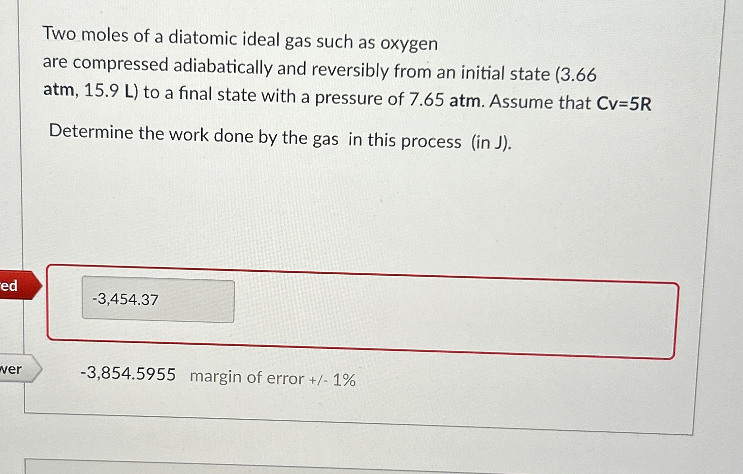 Solved Two moles of a diatomic ideal gas such as oxygen are | Chegg.com