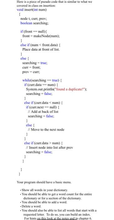Solved CMPS 390 Data Structures; Program 4 - Scary Linked | Chegg.com