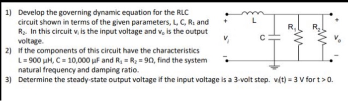 Solved im 1) Develop the governing dynamic equation for the | Chegg.com