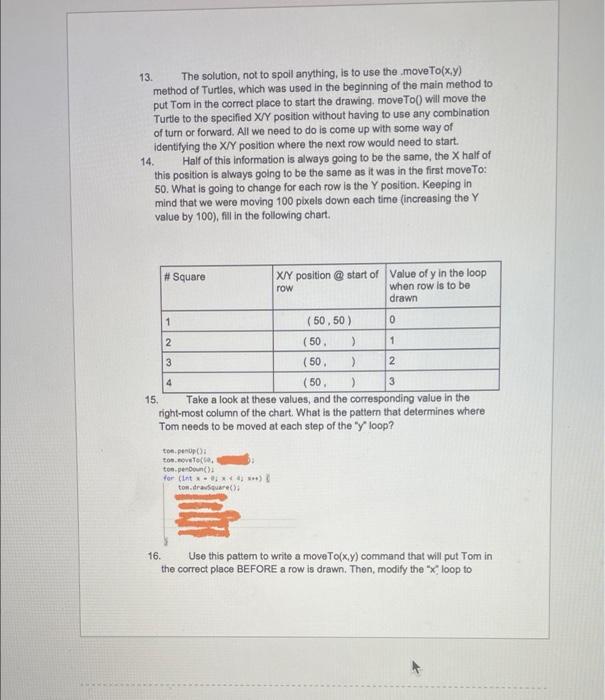 Part B: Making a checkerboard with Turtles 1. Start | Chegg.com