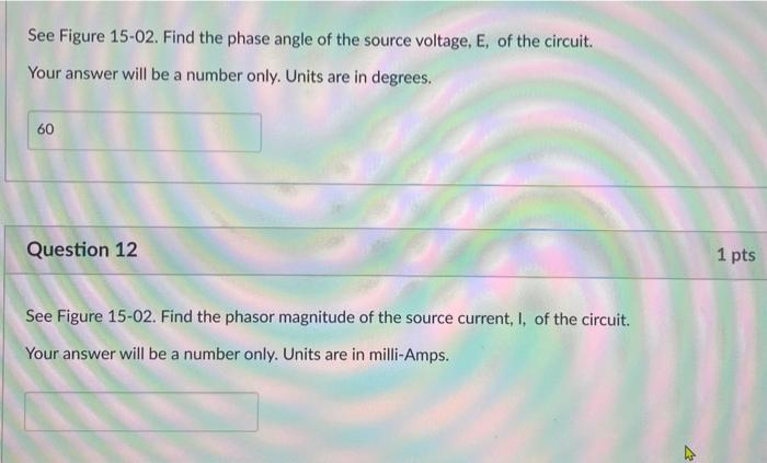Solved Figure 15-02See Figure 15−02. Find the phase angle of | Chegg.com