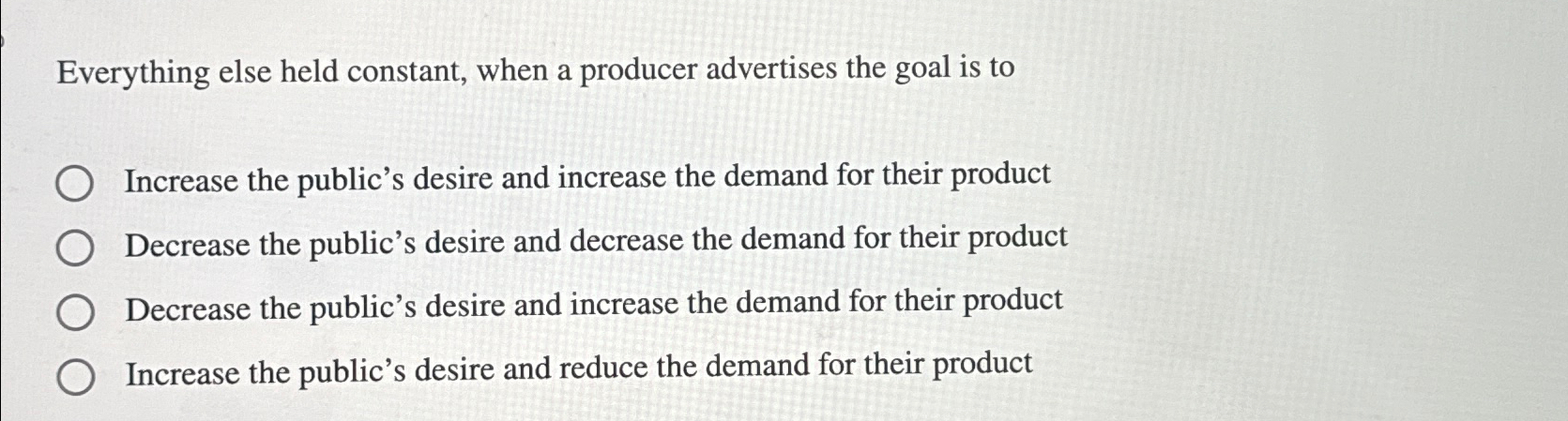 Solved Everything else held constant, when a producer | Chegg.com