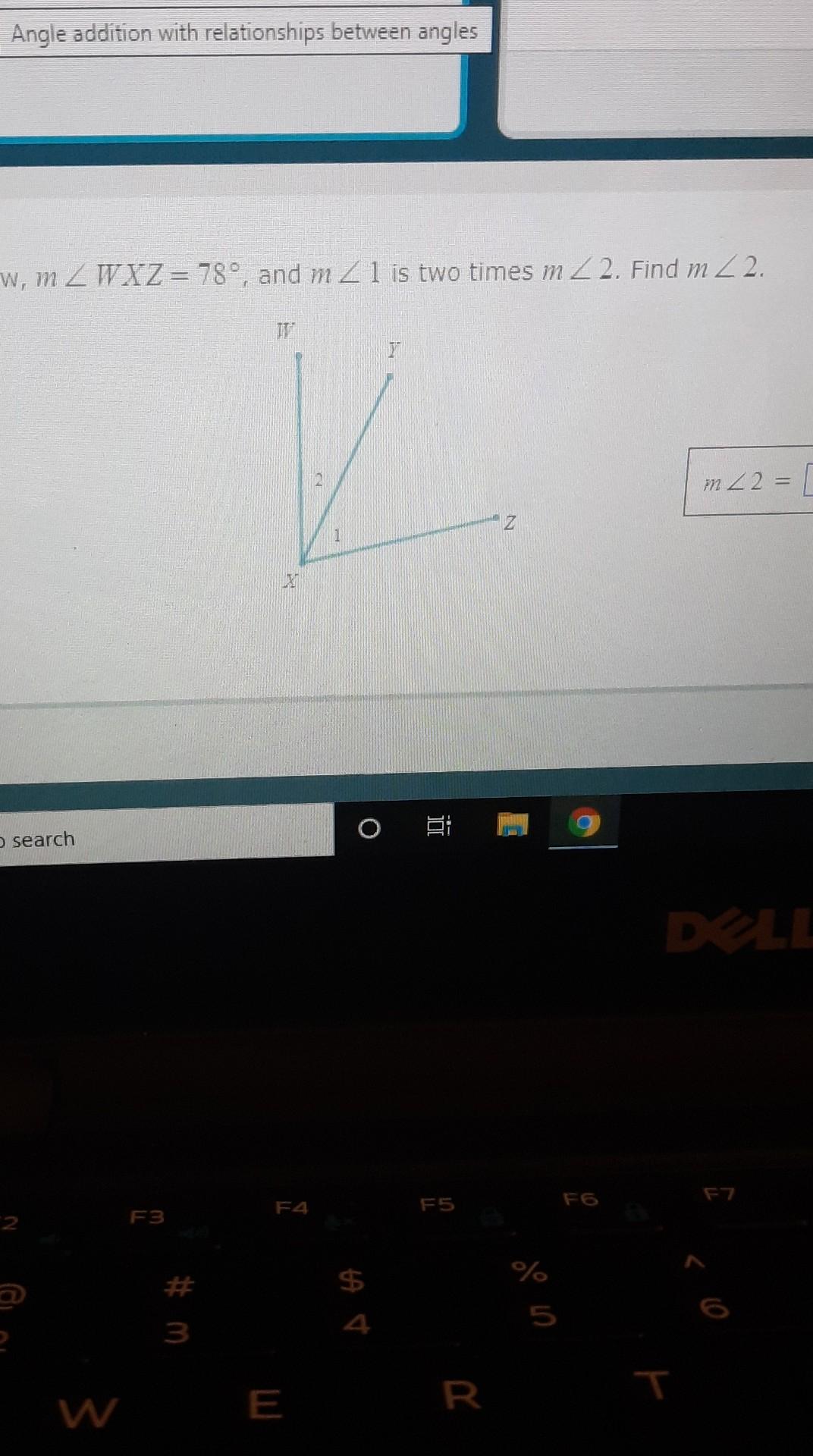 Solved Angle addition with relationships between angles w, m | Chegg.com