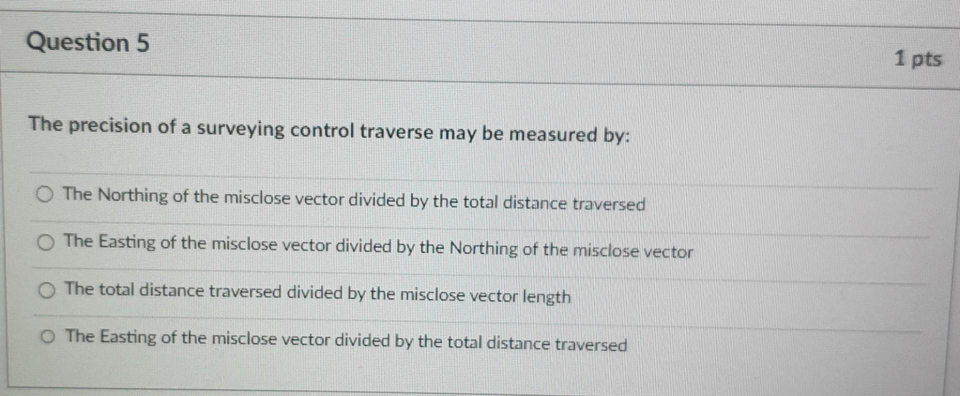 Solved What is the angular misclose in a three-sided | Chegg.com