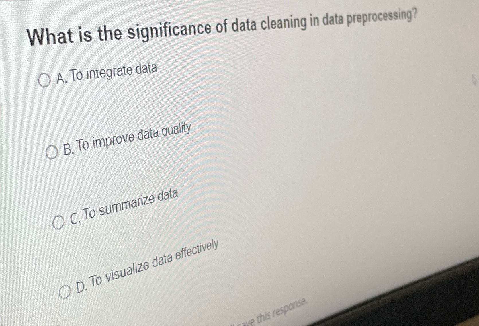 Solved What is the significance of data cleaning in data | Chegg.com