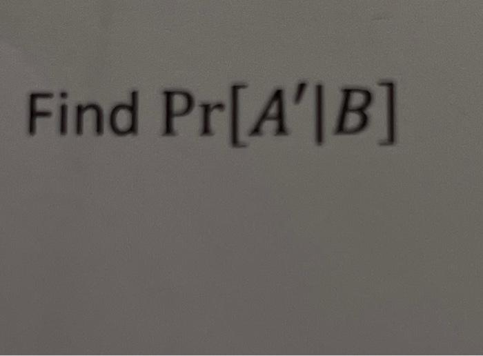 Solved 1. Given that Pr[A] = 0.35, Pr[B] = 0.64, and Pr (A n | Chegg.com