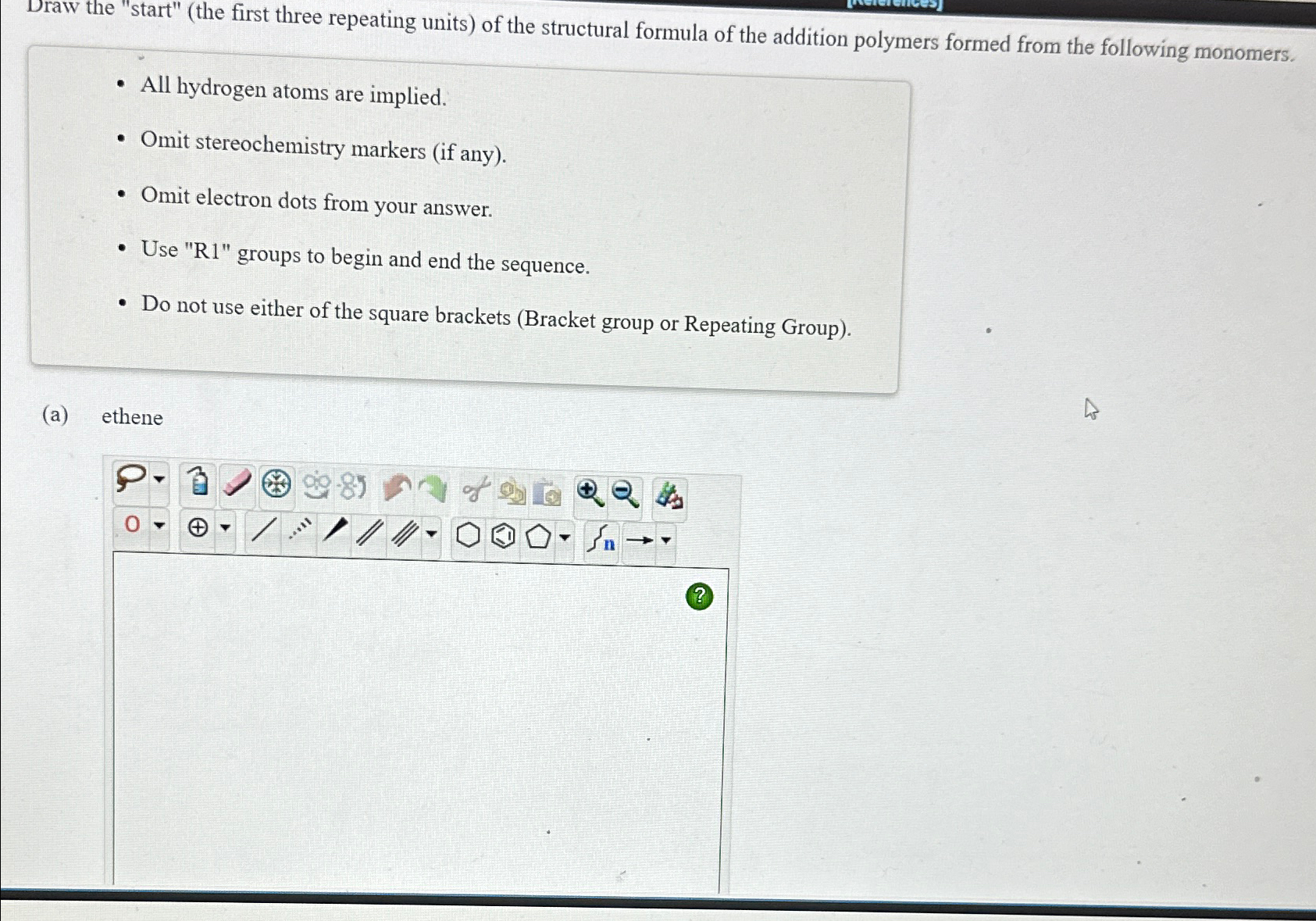 Solved Draw the "start" (the first three repeating units) | Chegg.com