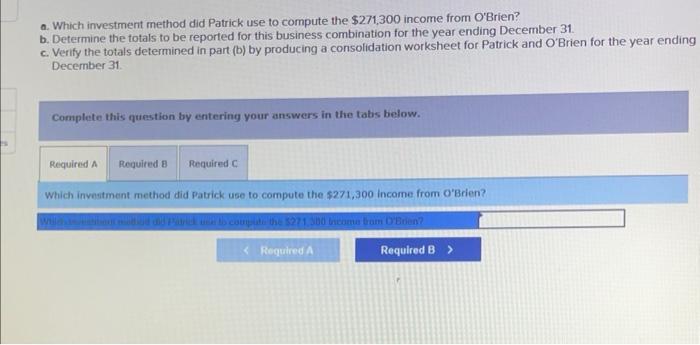 Solved Problem 3-28 (Algo) (LO 3-1, 3-3a) Patrick | Chegg.com