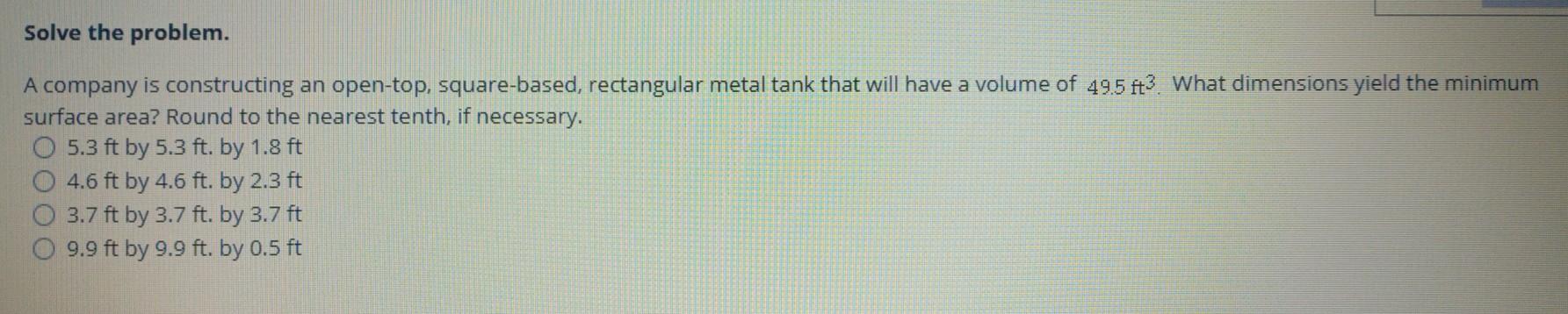 Solved Solve the problem. A company is constructing an | Chegg.com