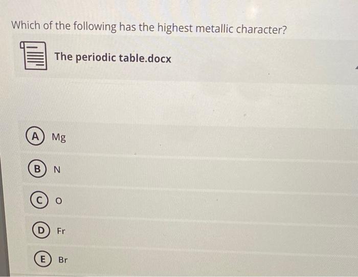 Solved The condensed electronic configuration of bromine, is | Chegg.com