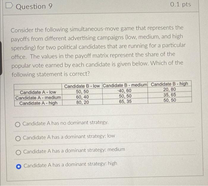 Solved Consider the following simultaneous-move game that | Chegg.com