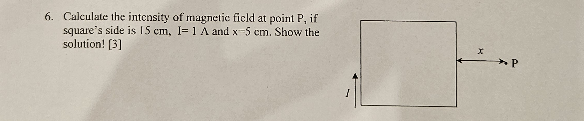 Solved Calculate the intensity of magnetic field at point P, | Chegg.com