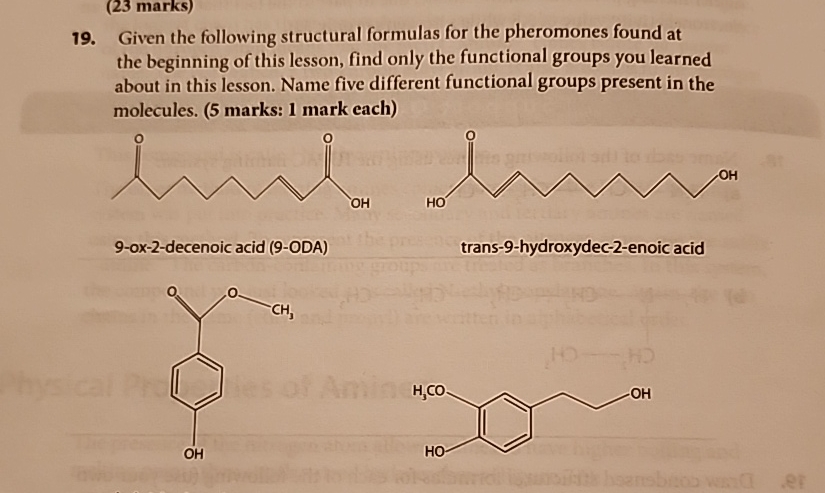 Solved Given the following structural formulas for the | Chegg.com