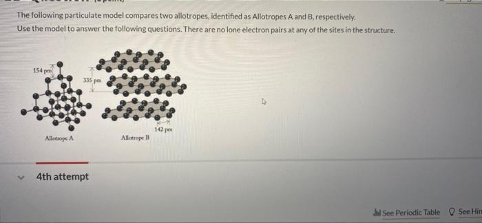 Solved The following particulate model compares two | Chegg.com