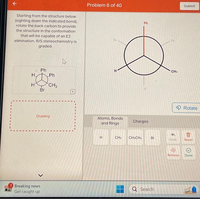 Solved Starting from the structure below (sighting down the | Chegg.com