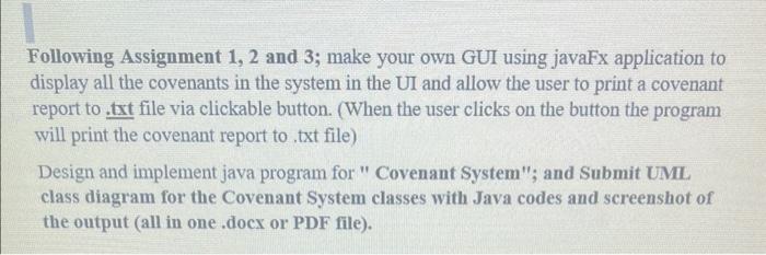 Solved Following Assignment 1, 2 and 3; make your own GUI | Chegg.com