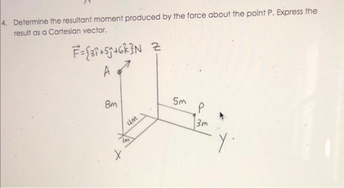 Solved Determine the resultant moment produced by the force | Chegg.com