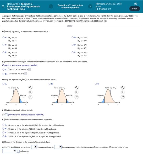 Solved Homework Module 7 Fundamental Of Hypothesis Testing
