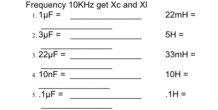 Solved Frequency 10KHz ﻿get xc ﻿and ?xI | Chegg.com