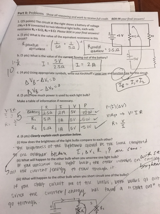 Solved Part II: Problems Show all reaso easoning and work to | Chegg.com
