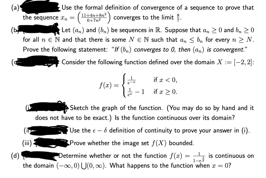 Solved (a)Use the formal definition of convergence of a | Chegg.com