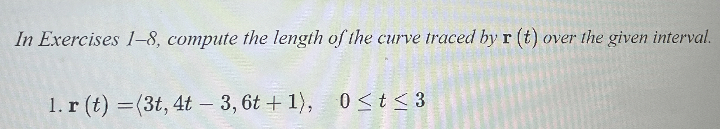 Solved In Exercises 1-8, ﻿compute the length of the curve | Chegg.com