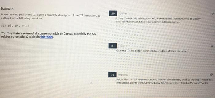 Solved Datapath Given the data path of the LC 3. give a | Chegg.com